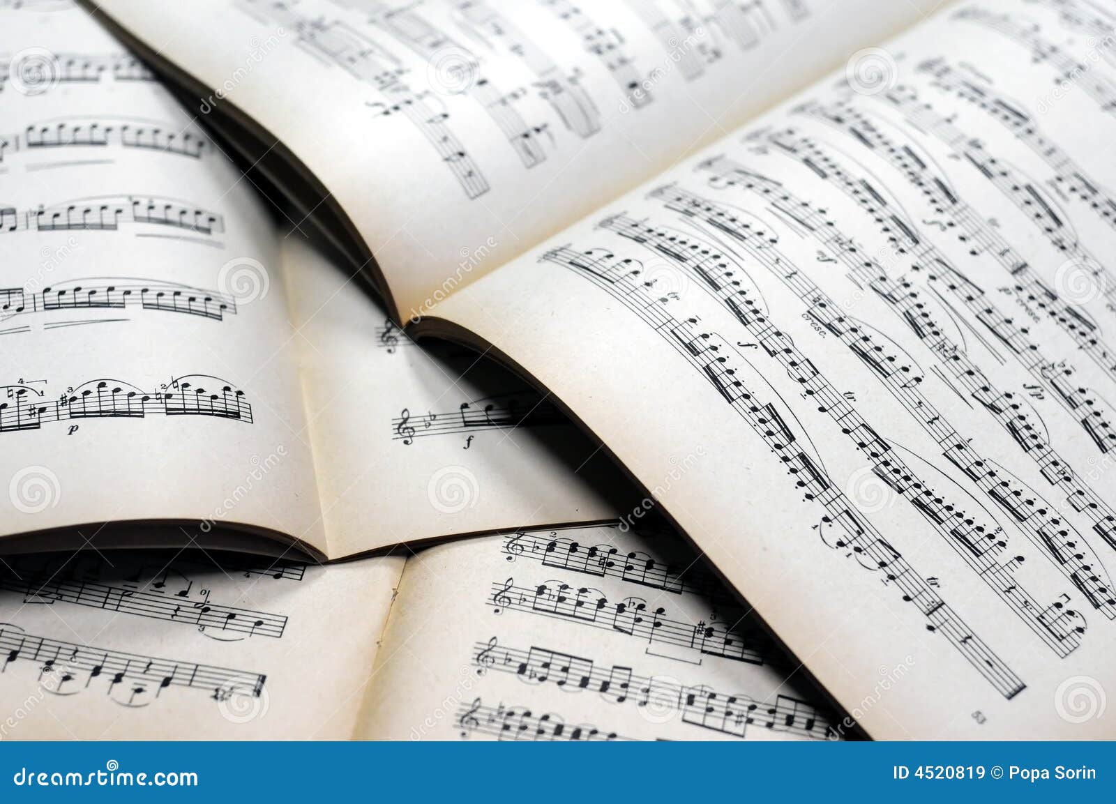 Music notes background stock image. Image of lyrics, lines - 4520819