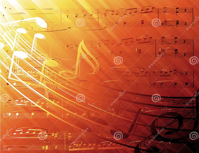 Music notes background stock vector. Illustration of artistic - 5147641