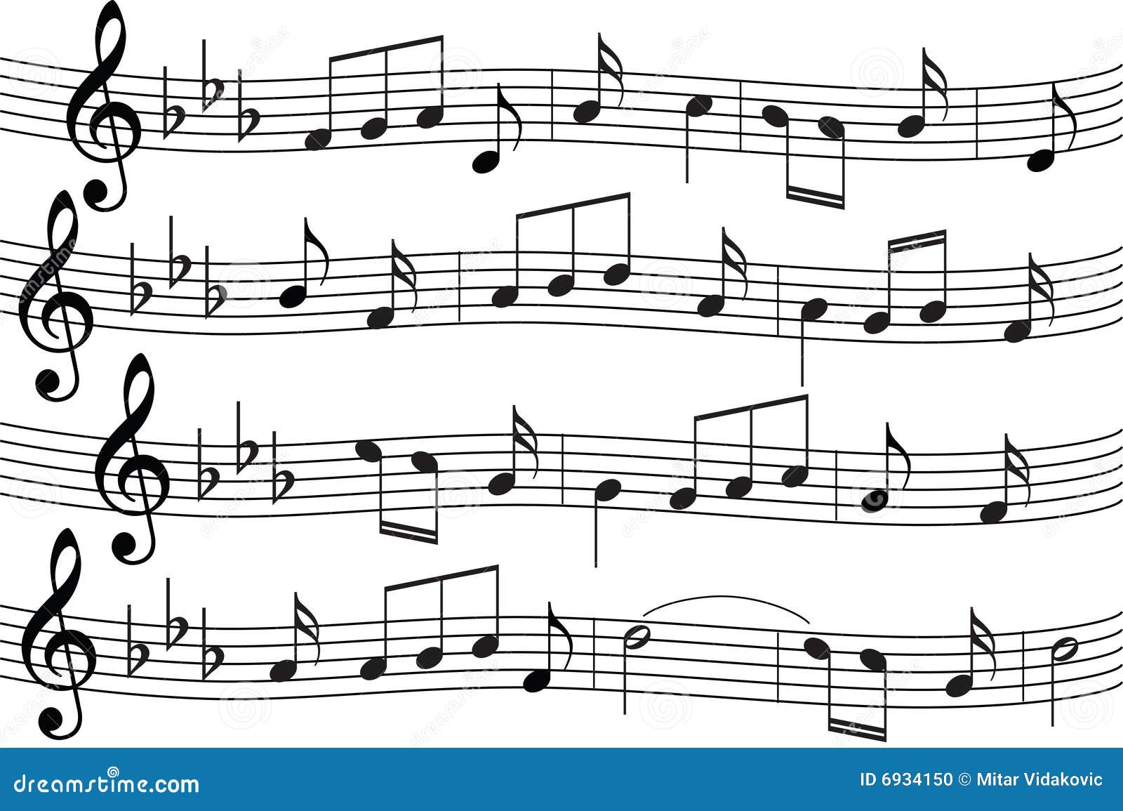 Music Quavers Stock Illustrations – 382 Music Quavers Stock ...