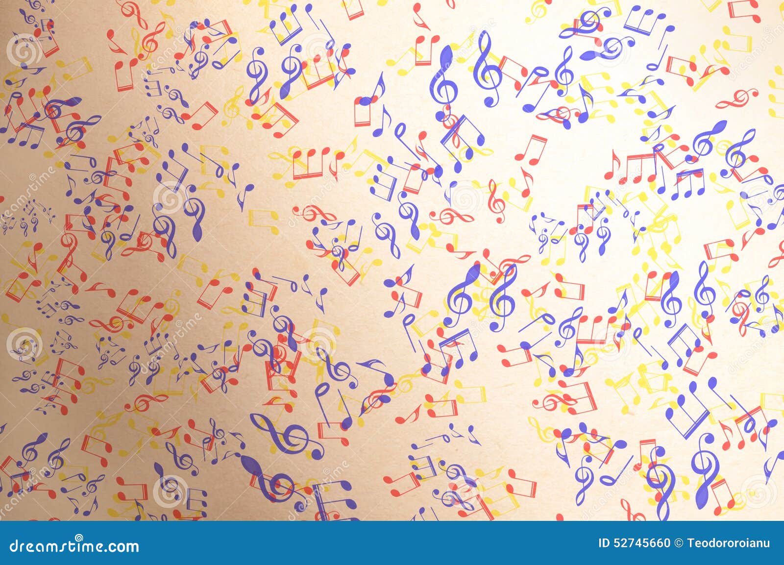 Coloured Music Notes Vector Illustration | CartoonDealer.com #21708958