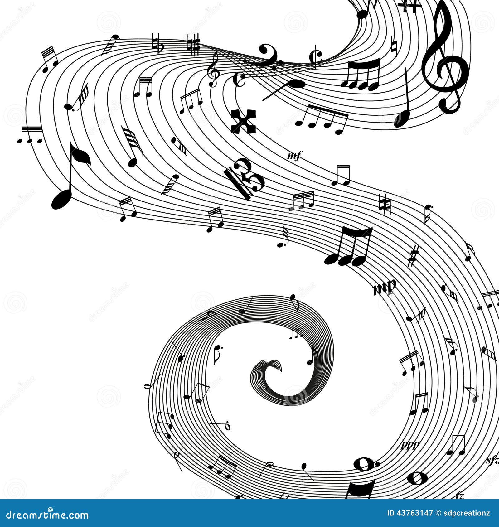 Music Notes Stock Vector - Image: 43763147
