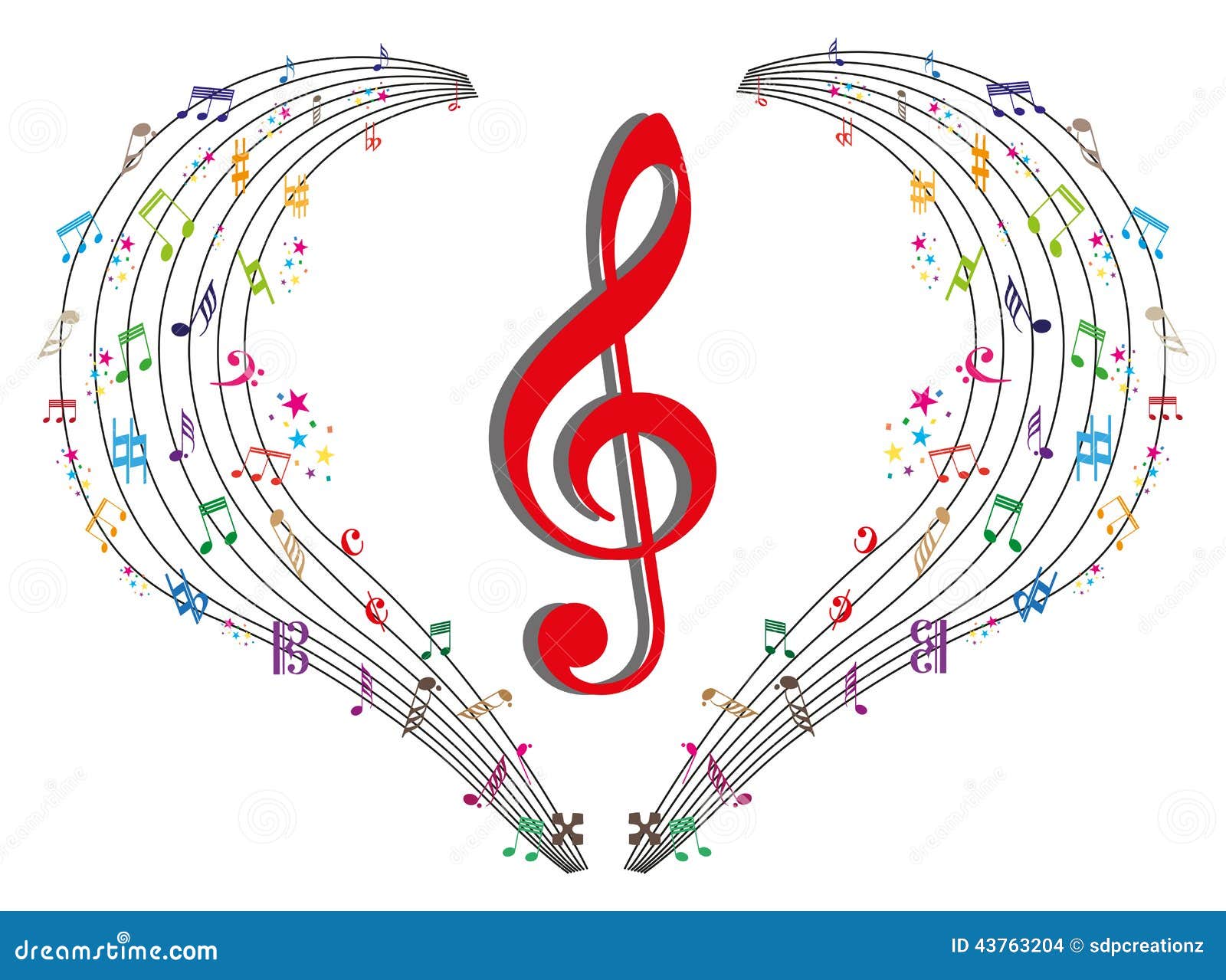 Music Notes stock vector. Illustration of digital, compose - 43763204