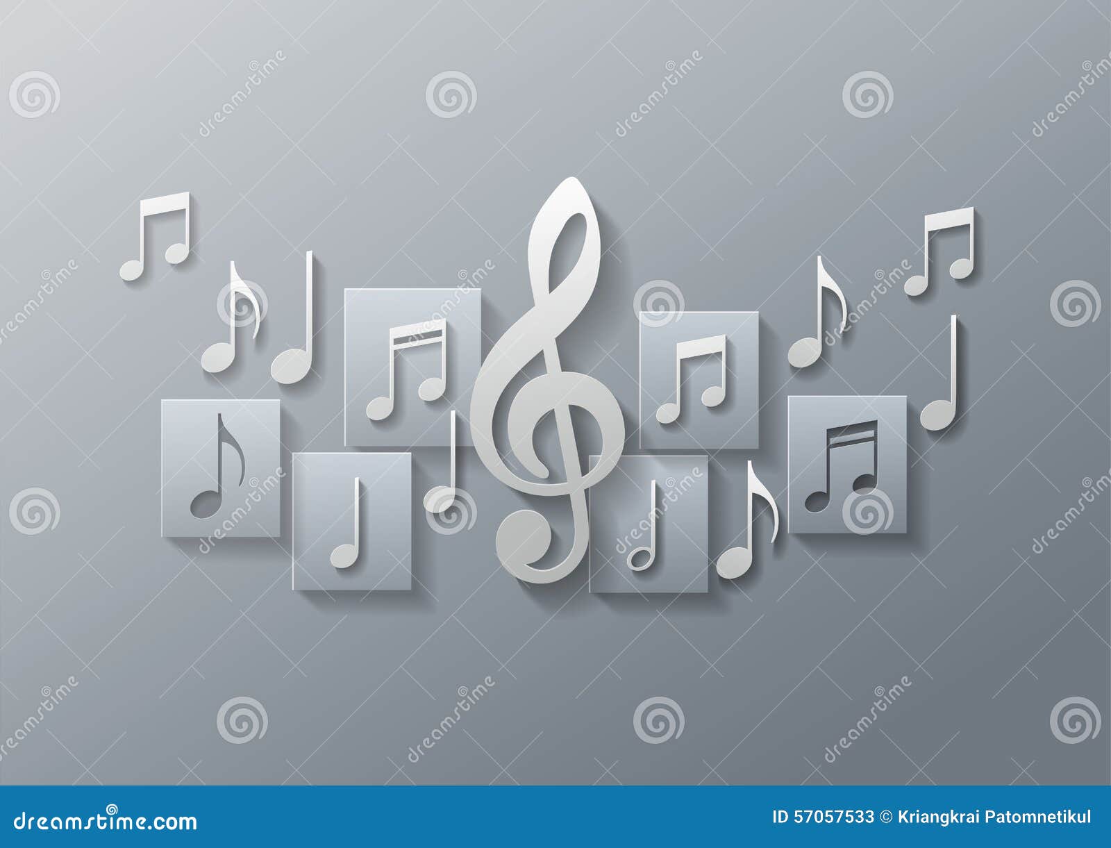 Music Notes Background stock vector. Illustration of modern - 57057533