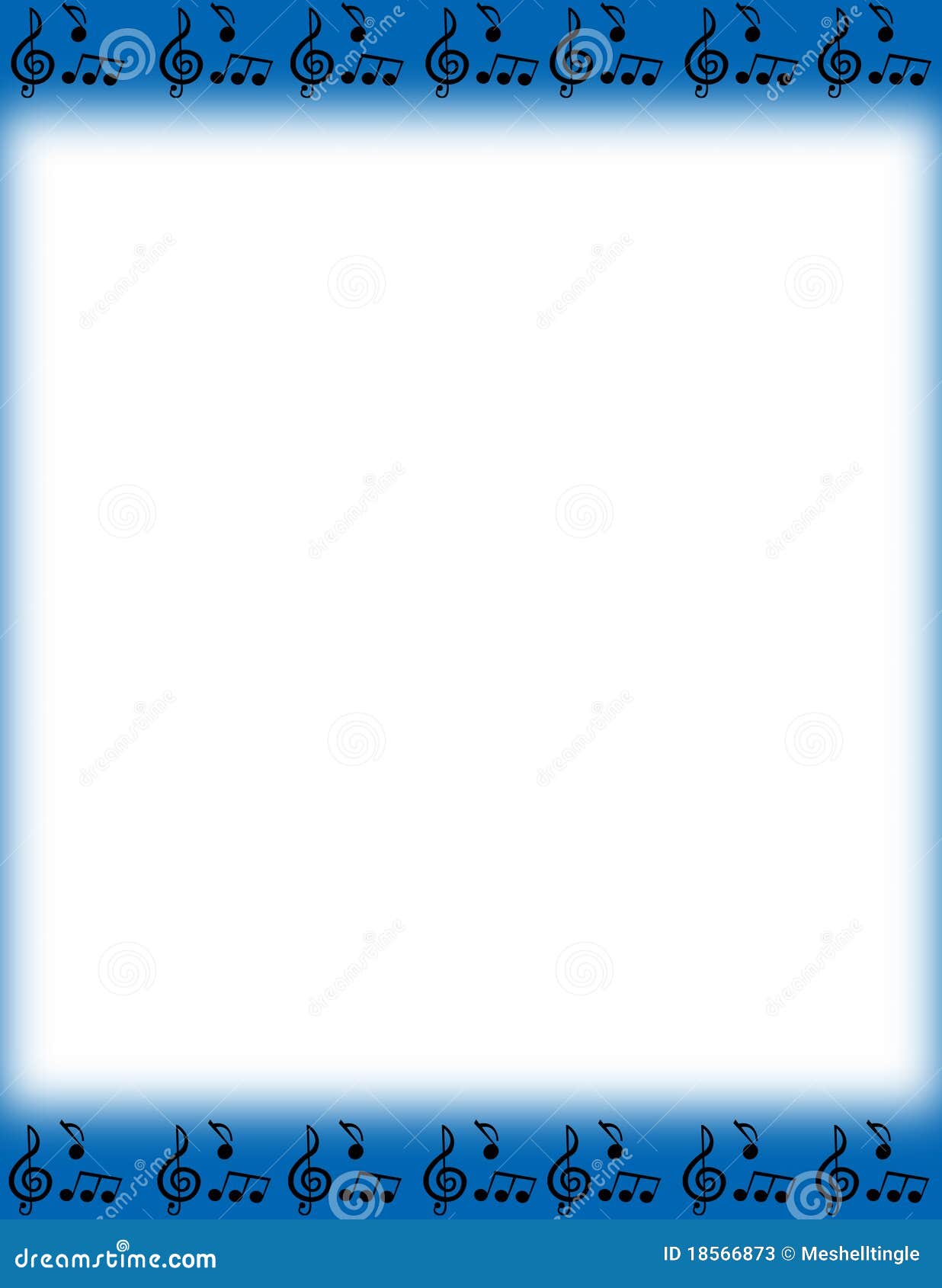 Music notes border stock illustration. Illustration of space - 18566873