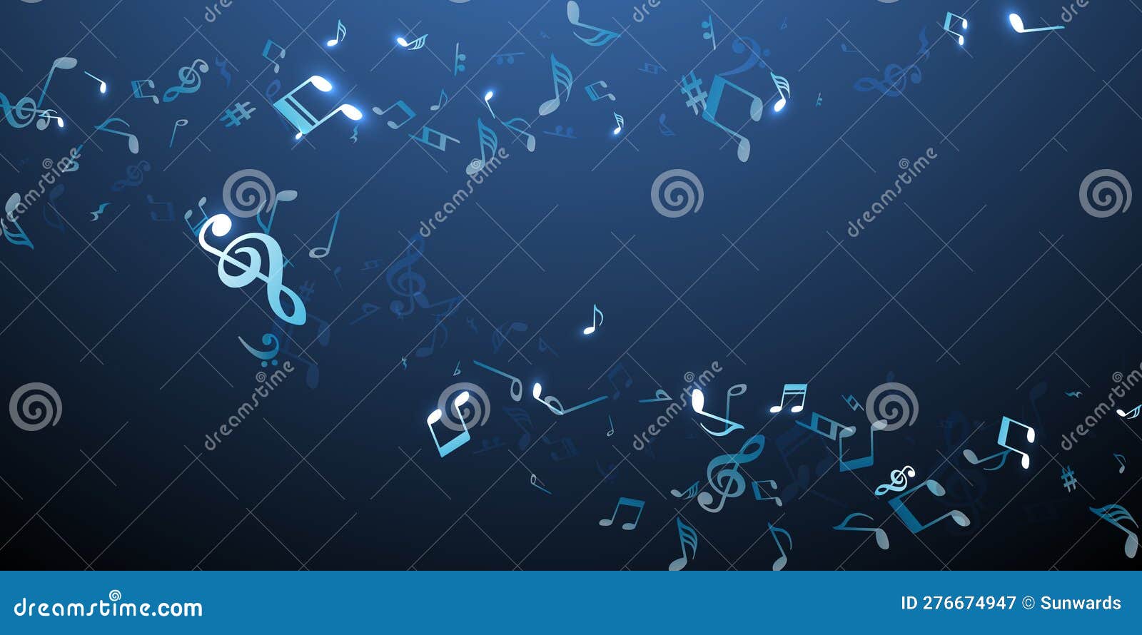 Music Notes Cartoon Vector Pattern. Melody Stock Vector - Illustration ...