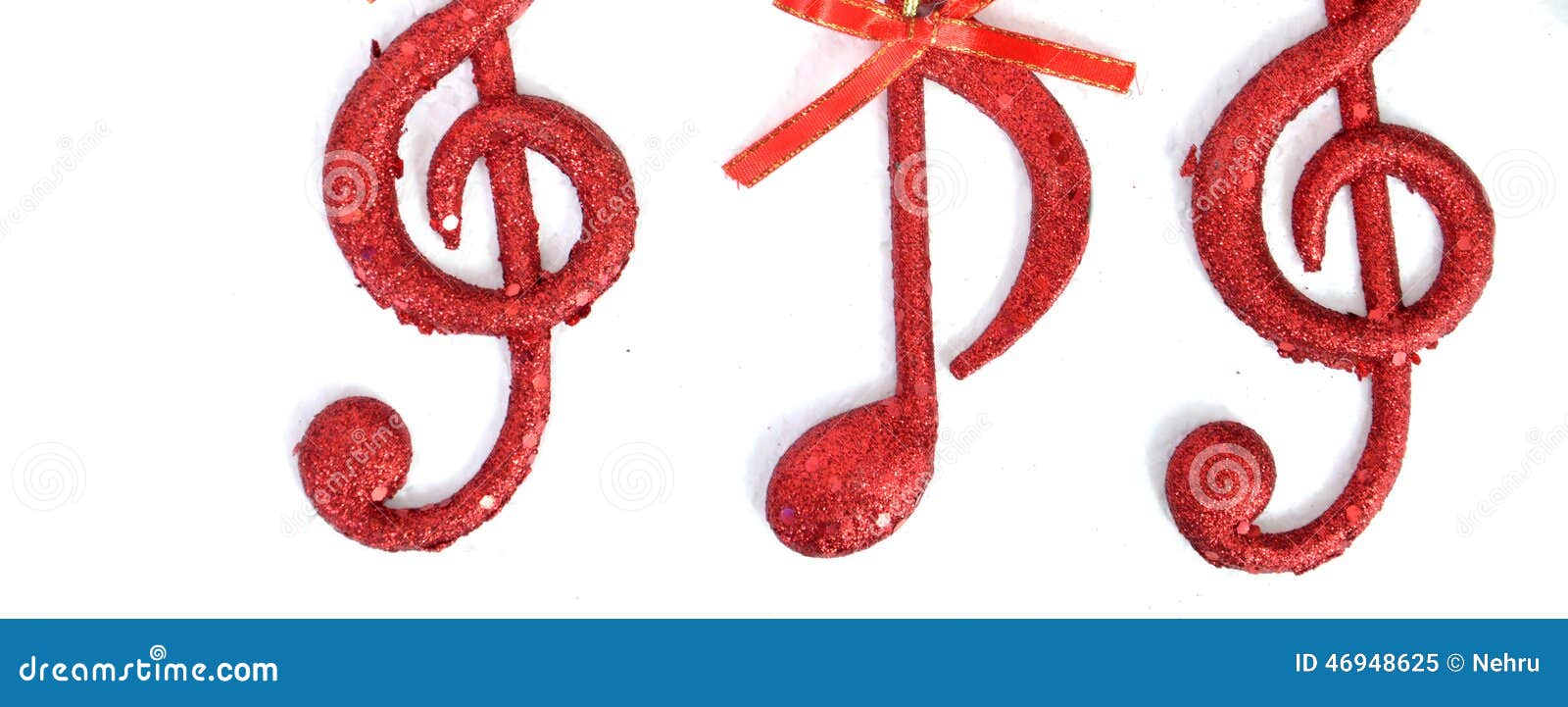 Music Notes, Christmas Scene, Decoration Stock Image - Image of green ...