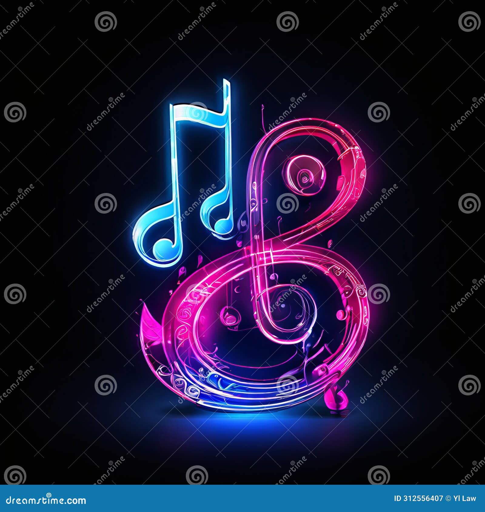 Music Notes and Clef Incorporate Musical Elements Editorial Photography ...