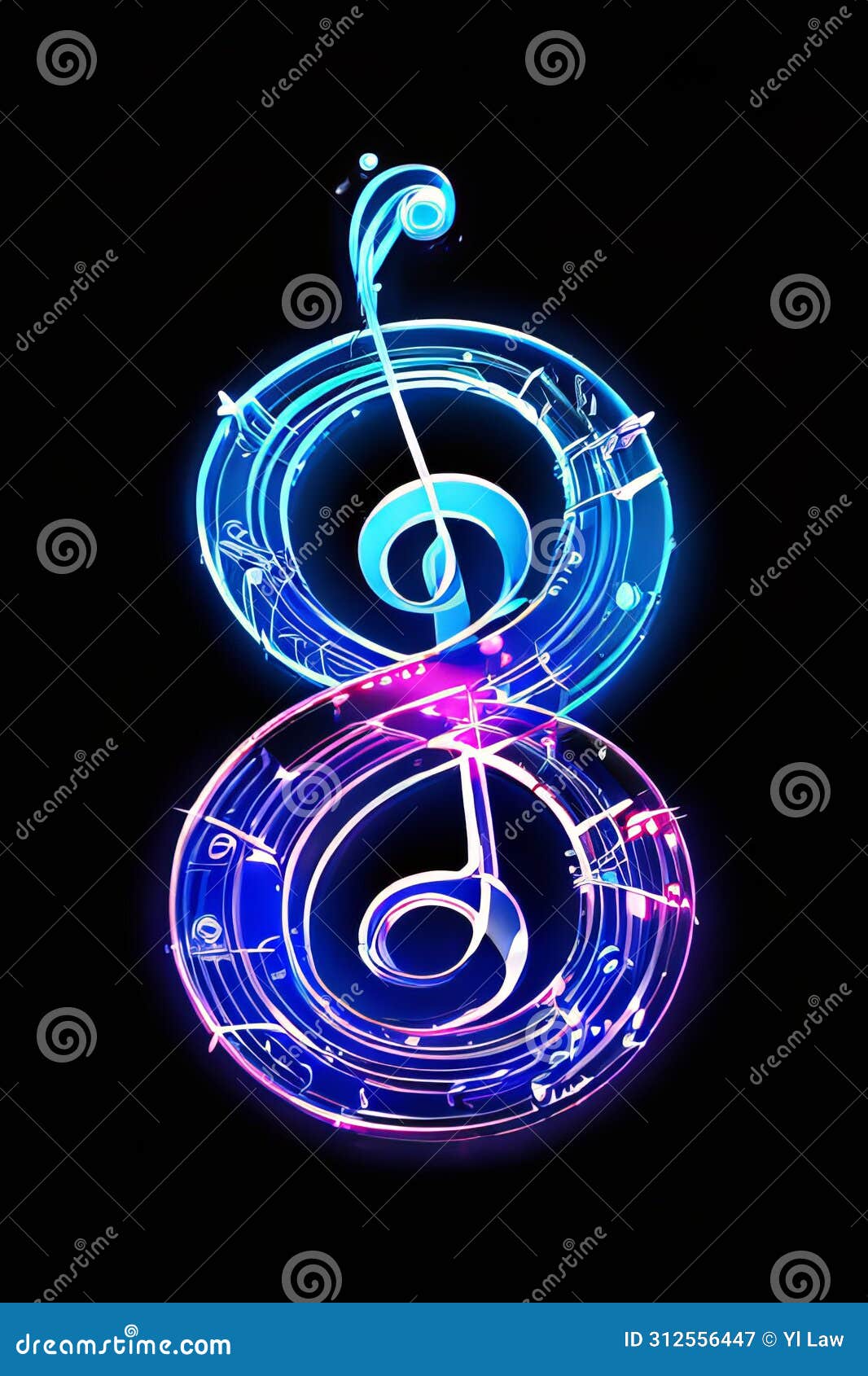 Music Notes and Clef Incorporate Musical Elements Editorial Photography ...