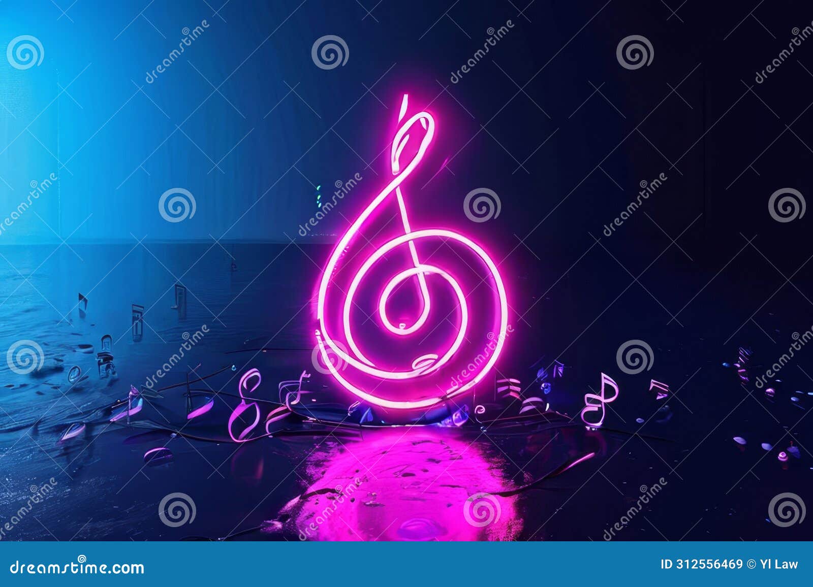 Music Notes and Clef Incorporate Musical Elements Editorial Stock Image ...