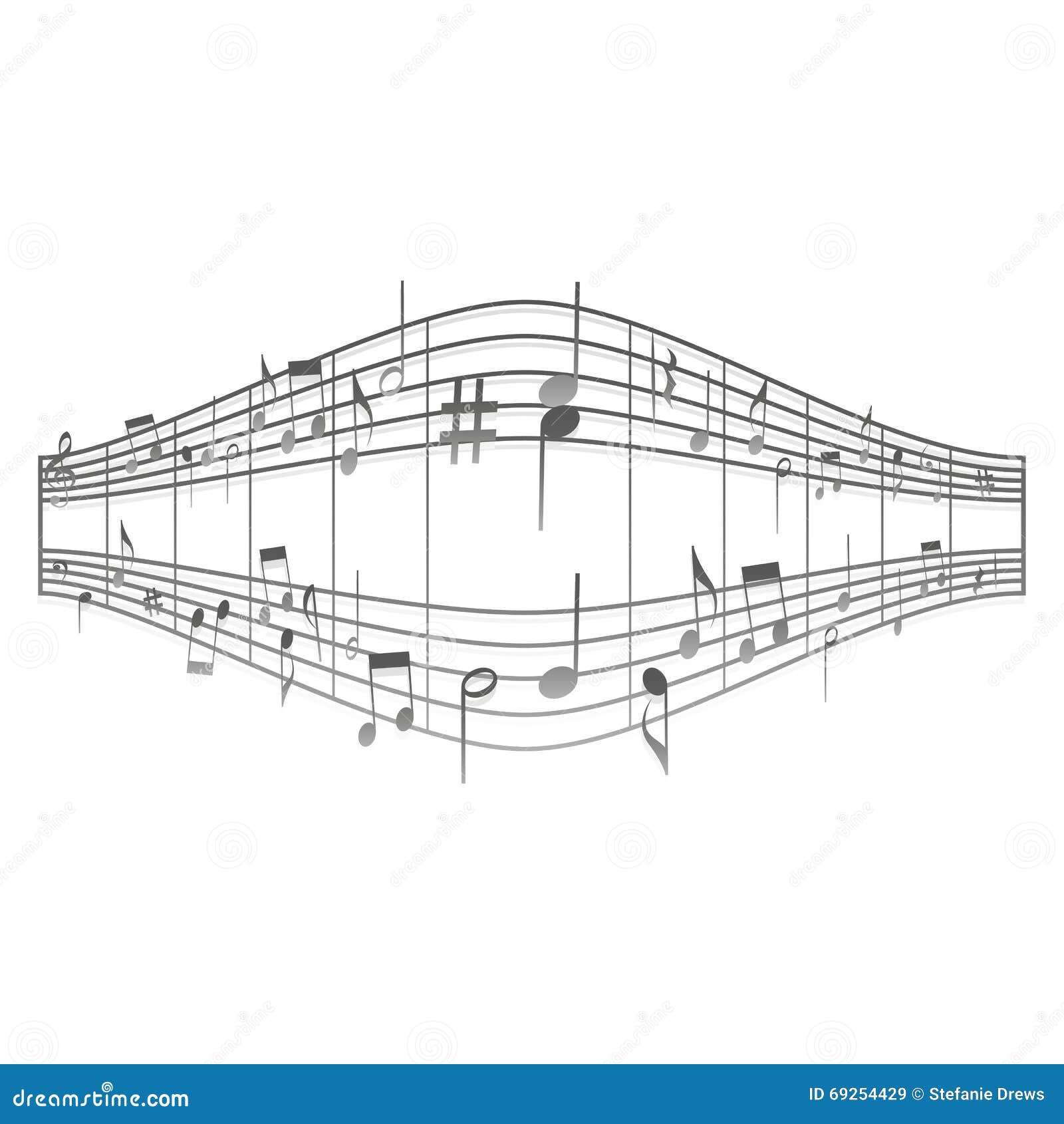 Music Notes Clef stock vector. Illustration of instruments - 69254429