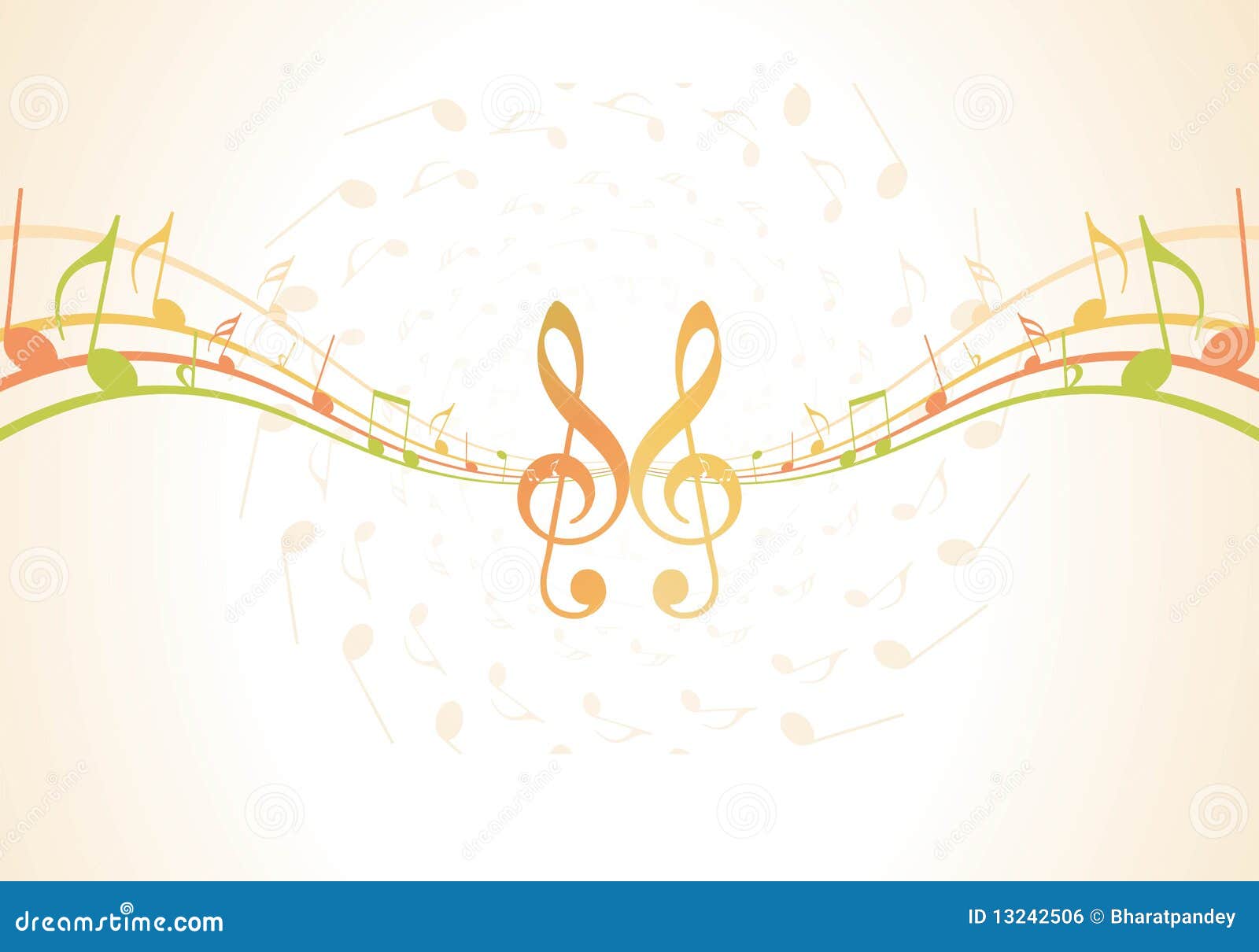 Music Notes for Colorful Design Use Stock Vector - Illustration of ...