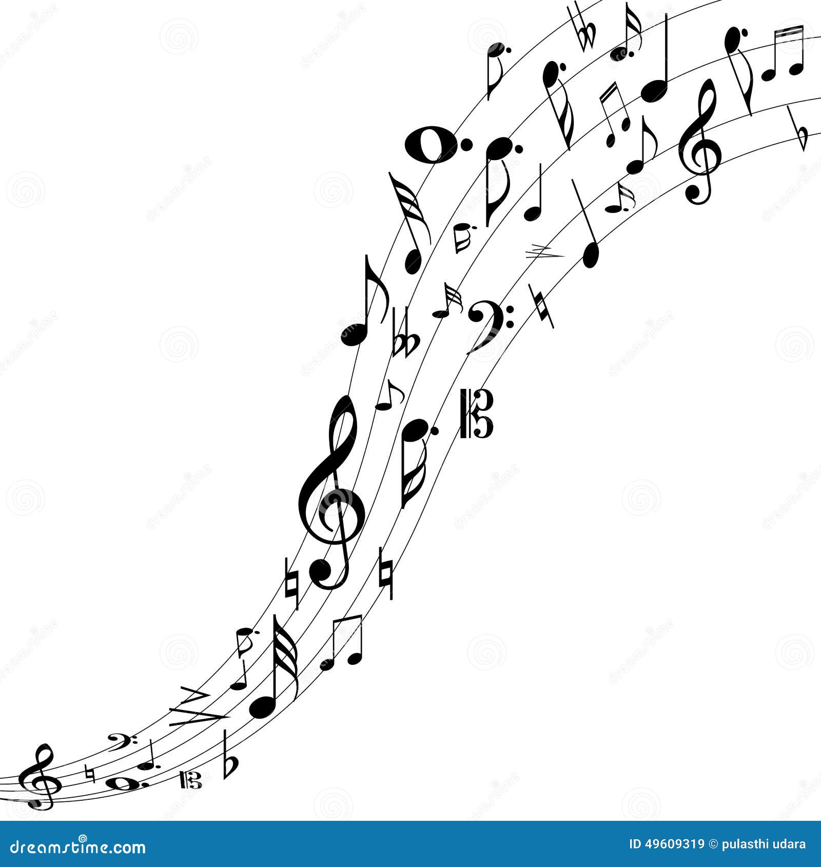 Music Notes Stock Illustration - Image: 49609319