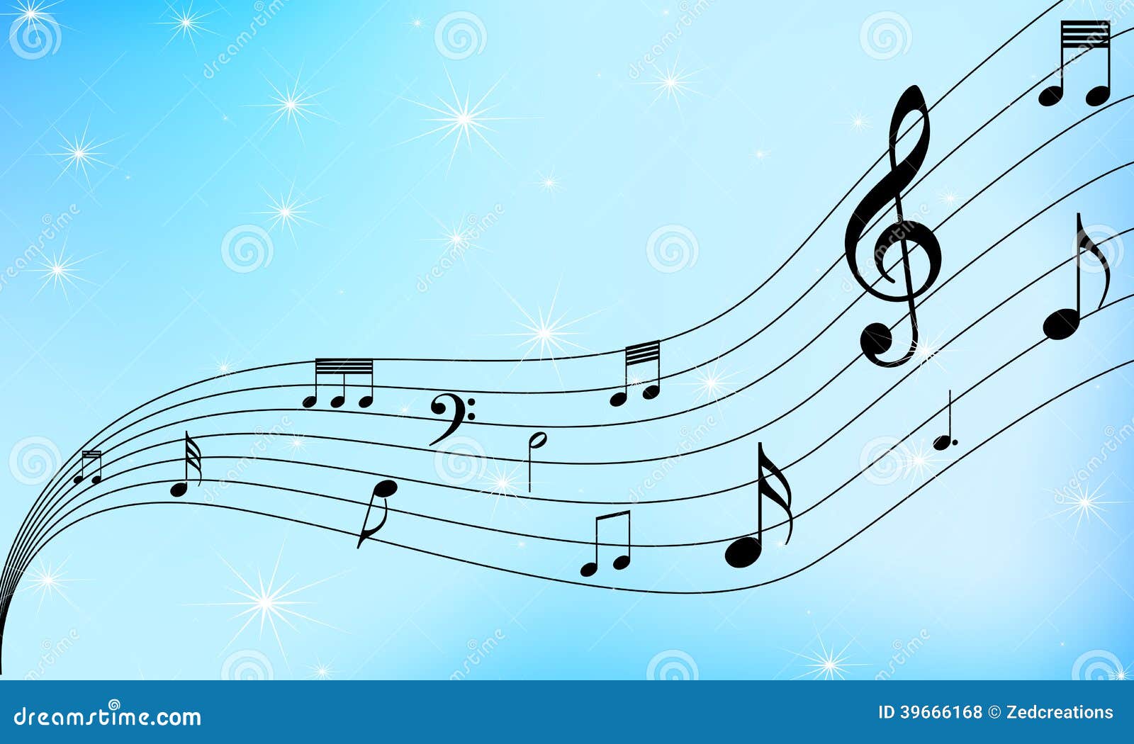 Music notes dancing stock illustration. Illustration of classical ...