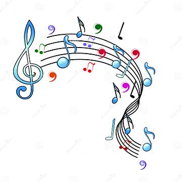 Music notes design stock illustration. Illustration of music - 49456953