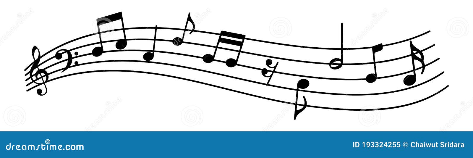 Music Notes, Design Element, Vector Stock Vector - Illustration of ...