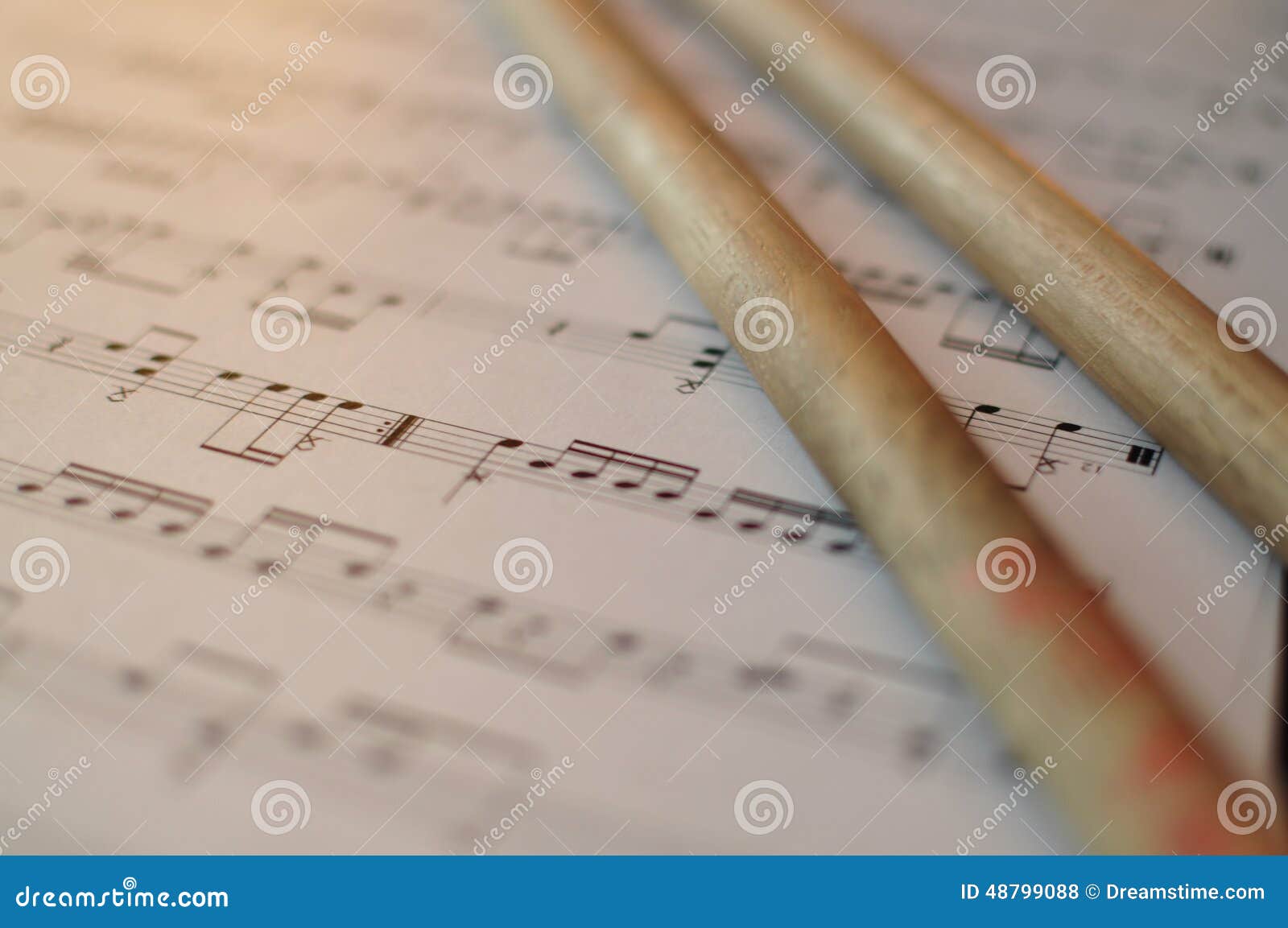 Music stock photo. Image of texture, note, music, sticks - 48799088