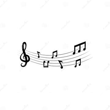 Music Notes Graphic Design Template Vector Illustration Stock Vector ...