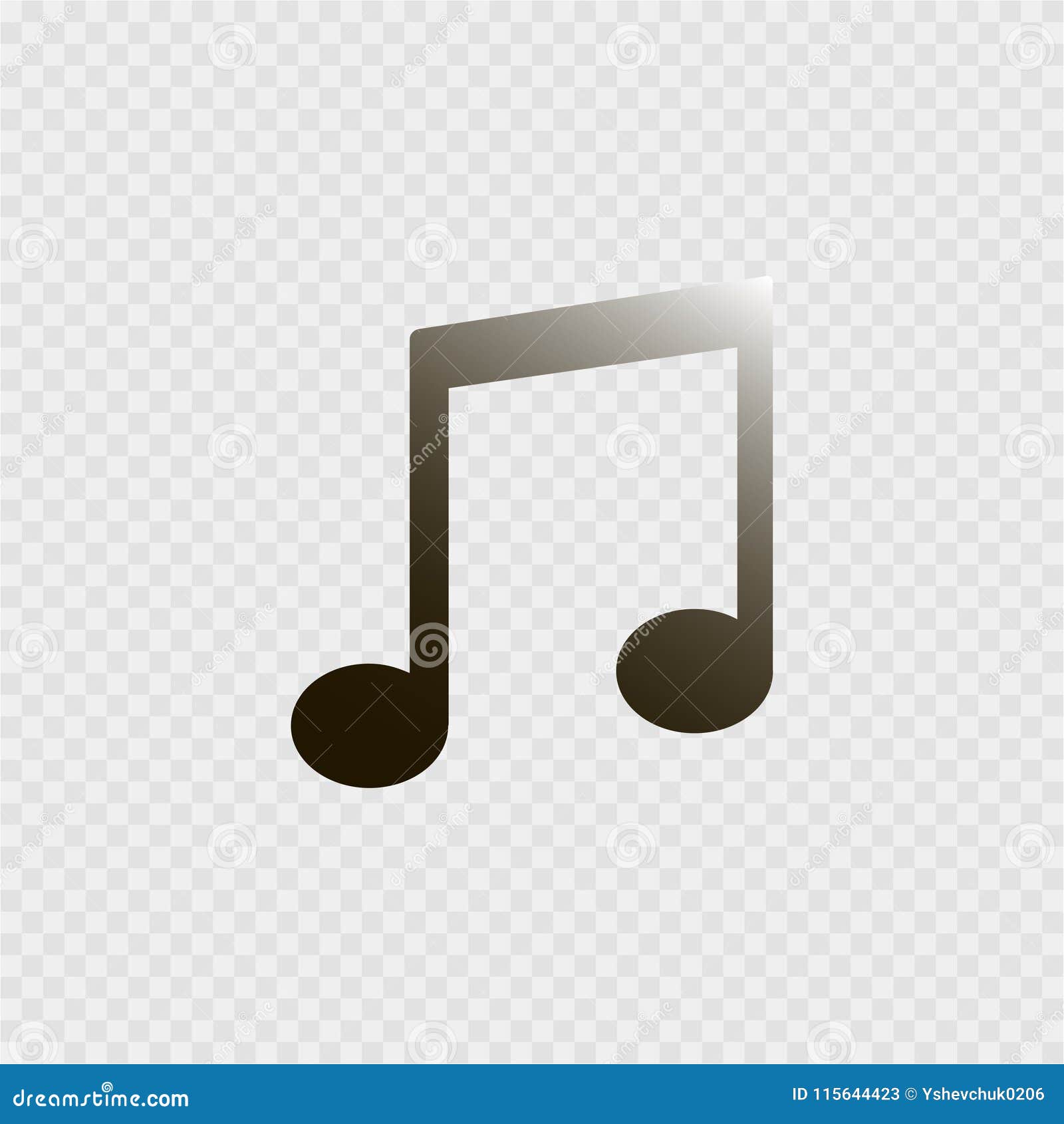 Music Notes. Gray Background.Vector Illustration. Stock Vector ...