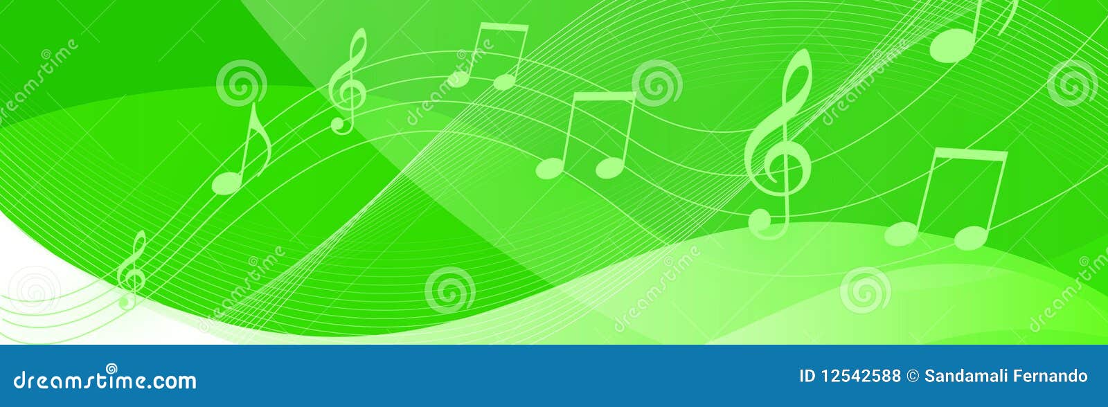 Music notes header stock illustration. Illustration of icon - 12542588