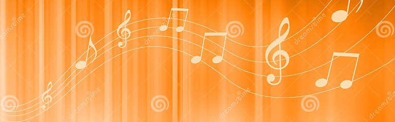 Music notes header stock illustration. Illustration of flat - 12542676