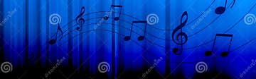 Music notes header stock illustration. Illustration of melody - 16199182
