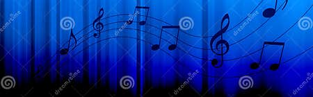 Music notes header stock illustration. Illustration of melody - 16199182