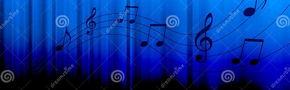 Music notes header stock illustration. Illustration of melody - 16199182