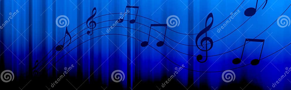Music notes header stock illustration. Illustration of melody - 16199182