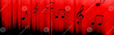 Music notes header stock illustration. Illustration of abstract - 16901241