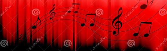 Music notes header stock illustration. Illustration of abstract - 16901241