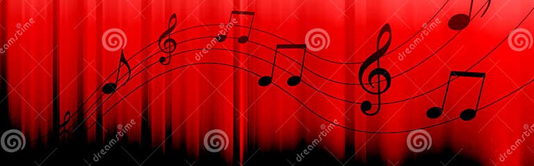 Music notes header stock illustration. Illustration of abstract - 16901241