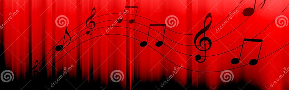 Music notes header stock illustration. Illustration of abstract - 16901241