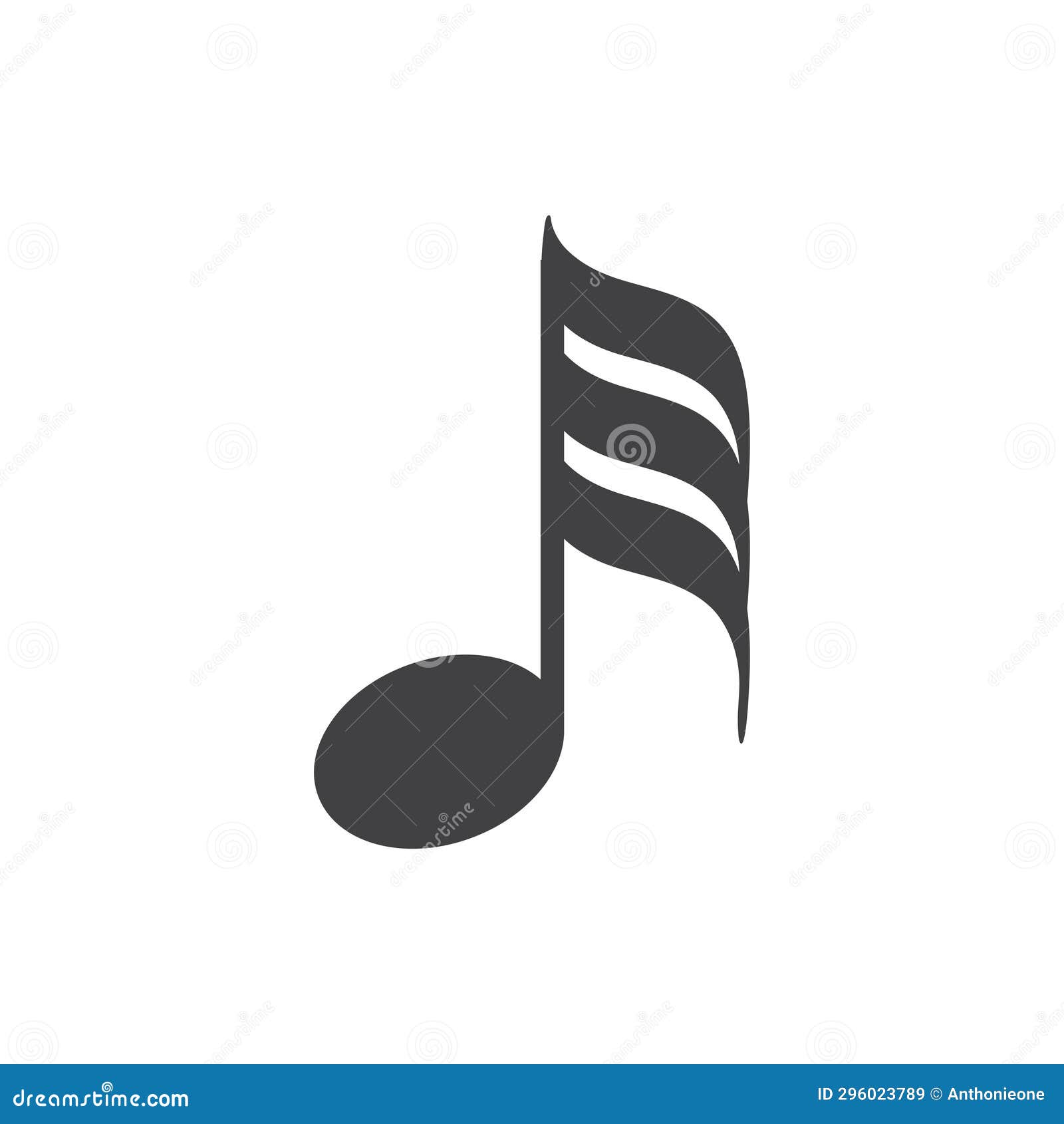Music Notes Icon, Musical Key Sign Vector Illustration Stock Vector ...