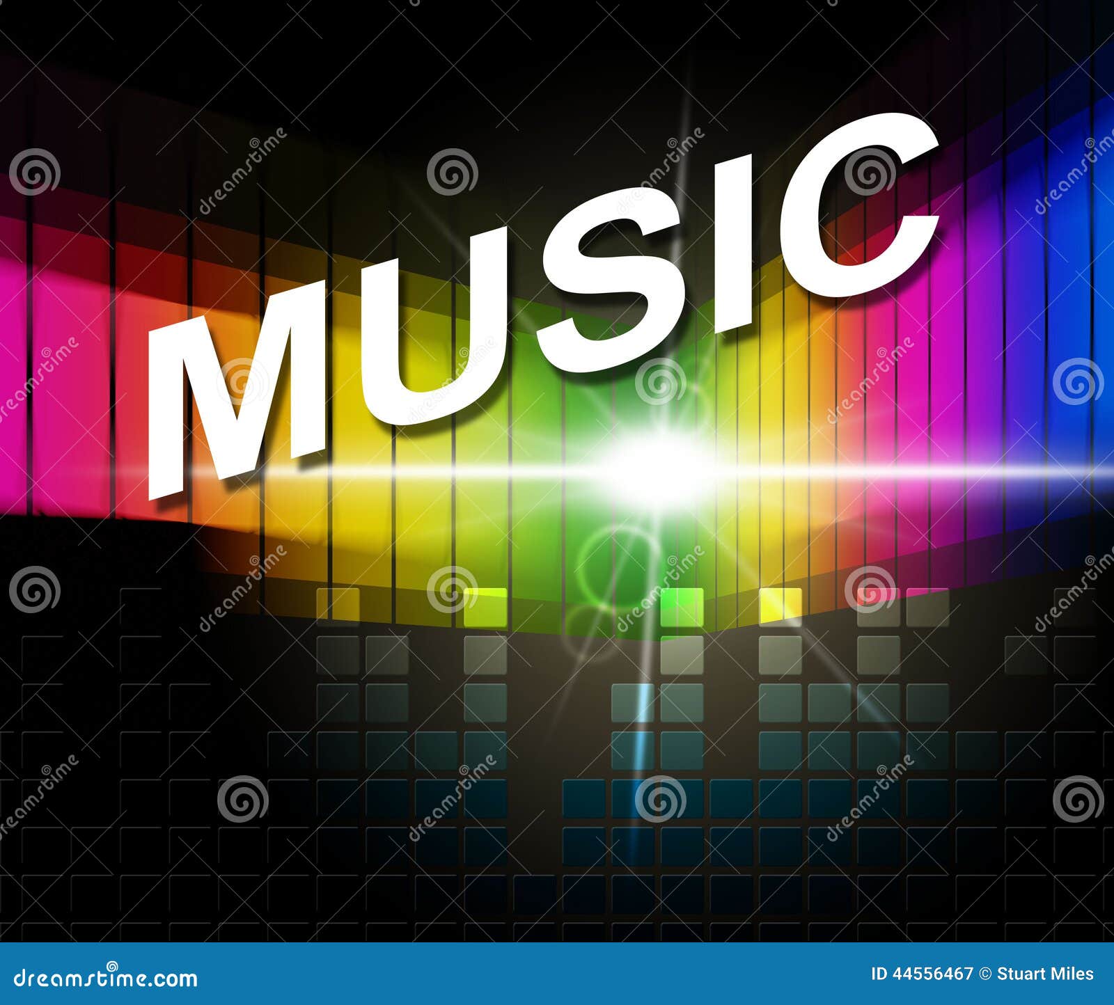 Music Notes Indicates Sound Track and Composer Stock Illustration ...