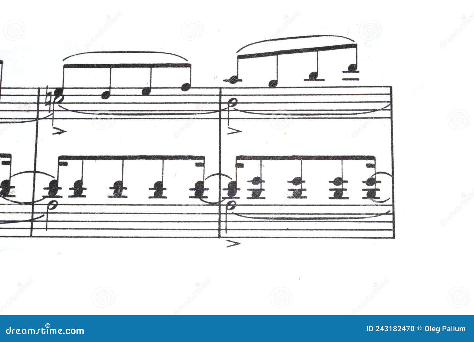 Music Notes Isolated on White Background Stock Illustration ...