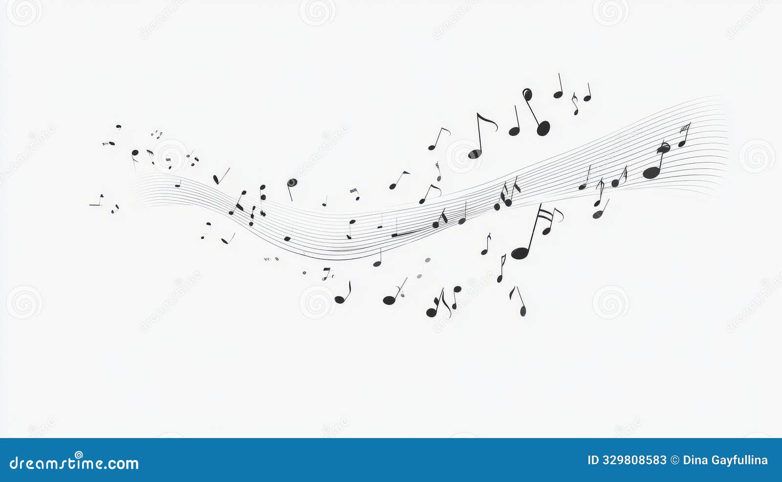 Music Notes Minimalist,white Background Stock Illustration ...