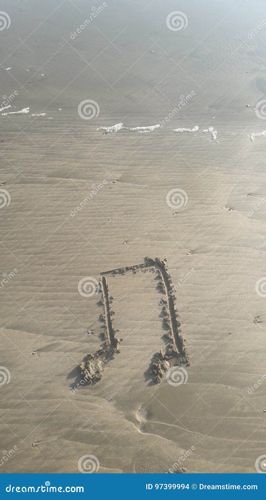 Music notes stock photo. Image of seaside, conceptual - 97399994