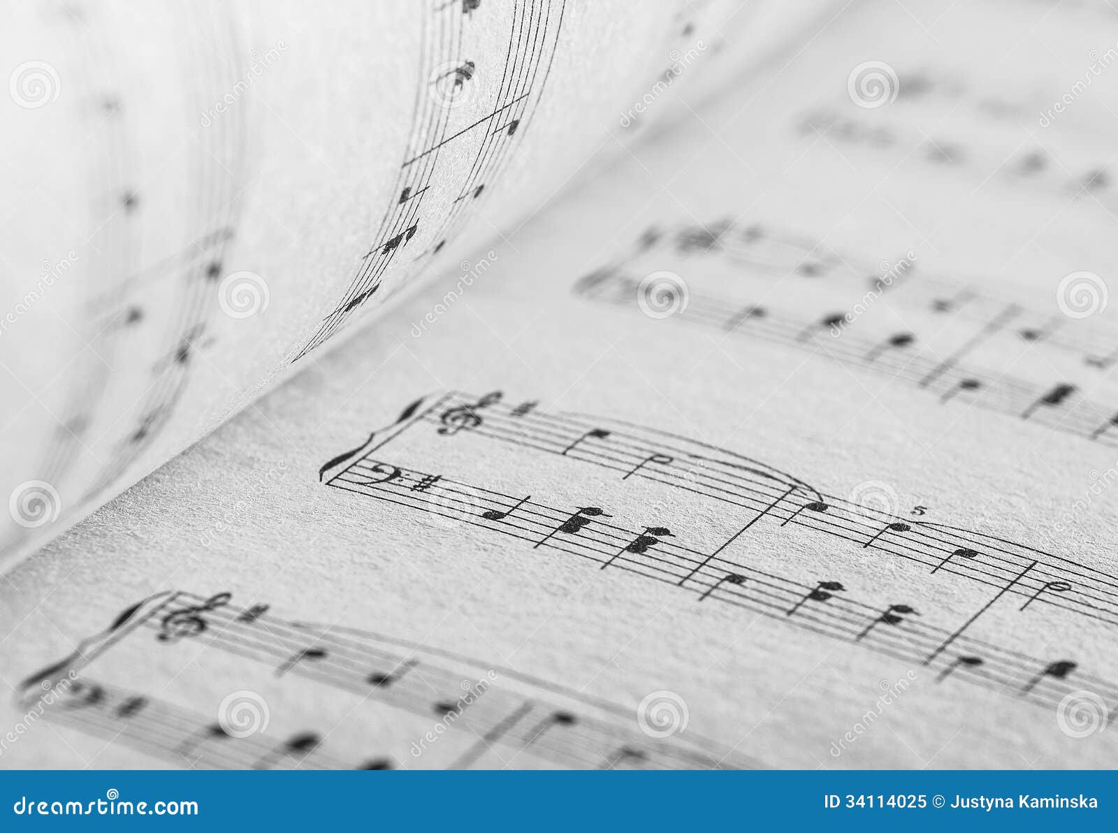 Music notes stock image. Image of notes, note, stave - 34114025