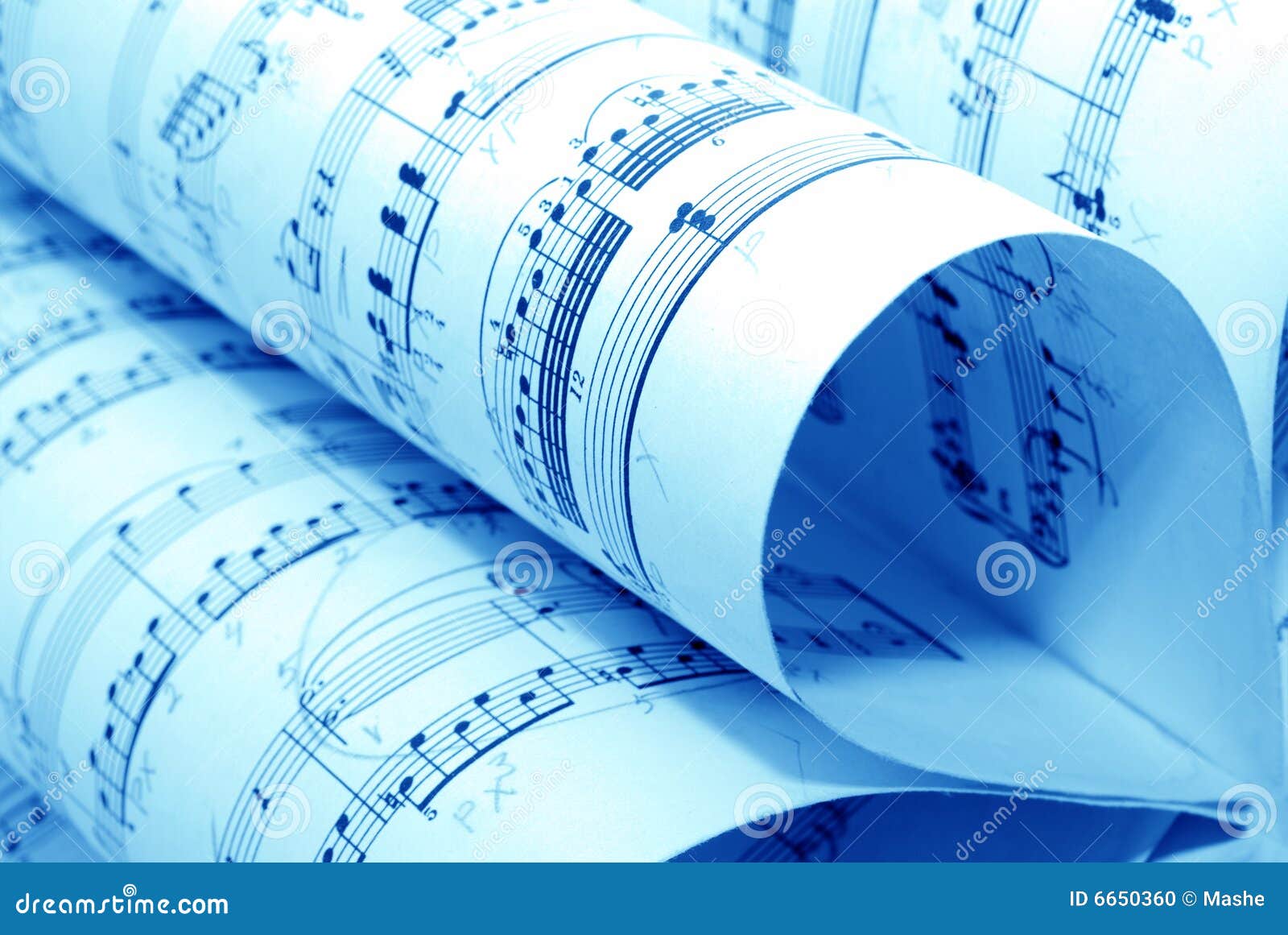 Music notes paper stock photo. Image of musician, notation - 6650360