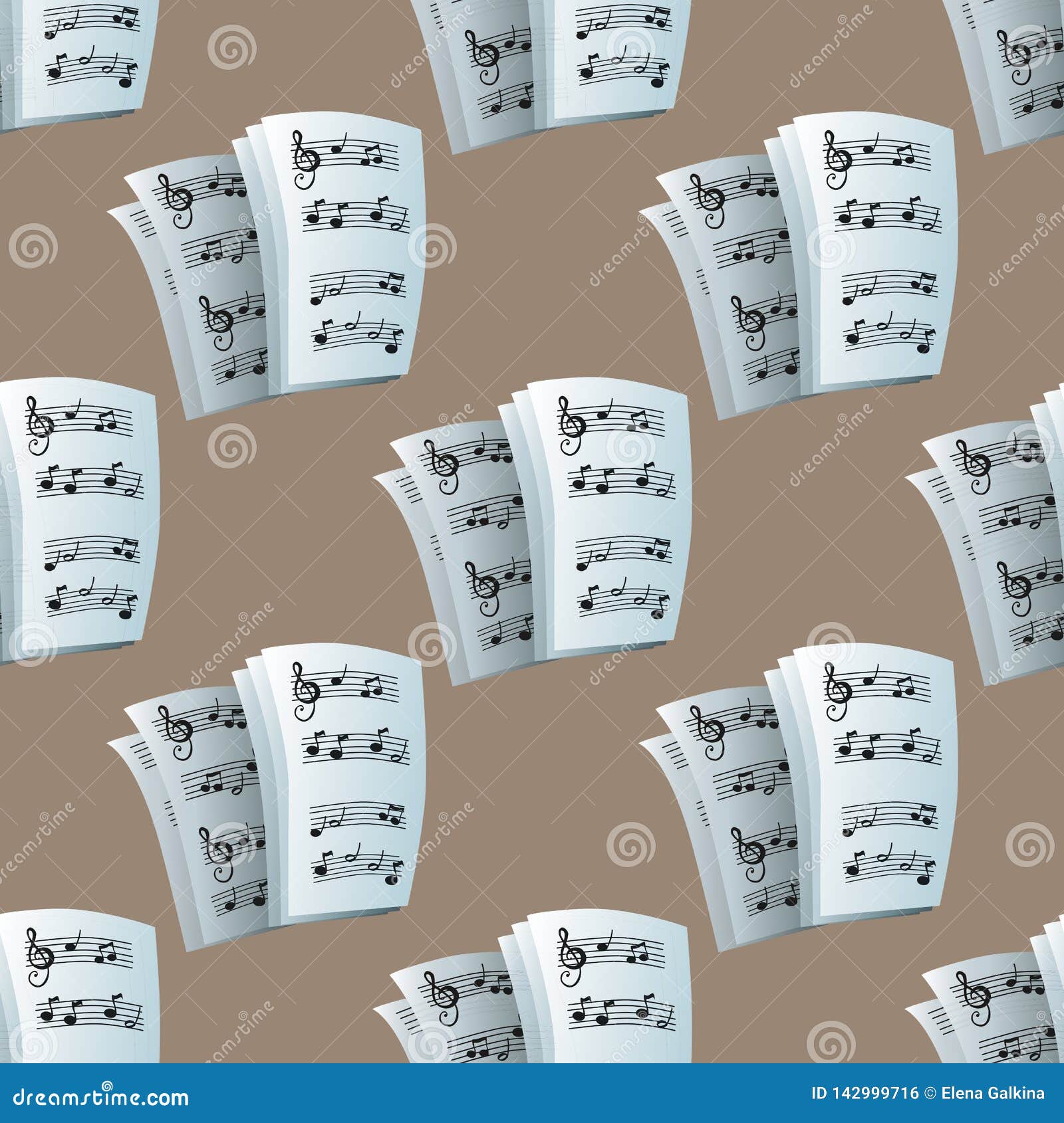 Music notes pattern stock vector. Illustration of decorative - 142999716
