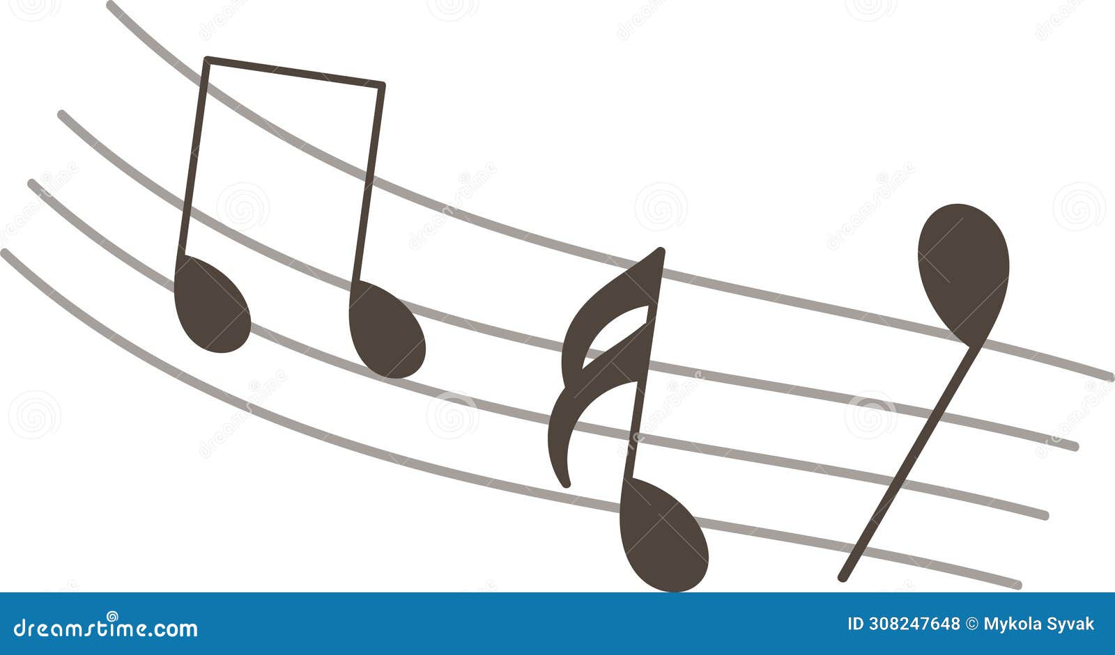 Music Notes Pattern stock vector. Illustration of abstract - 308247648