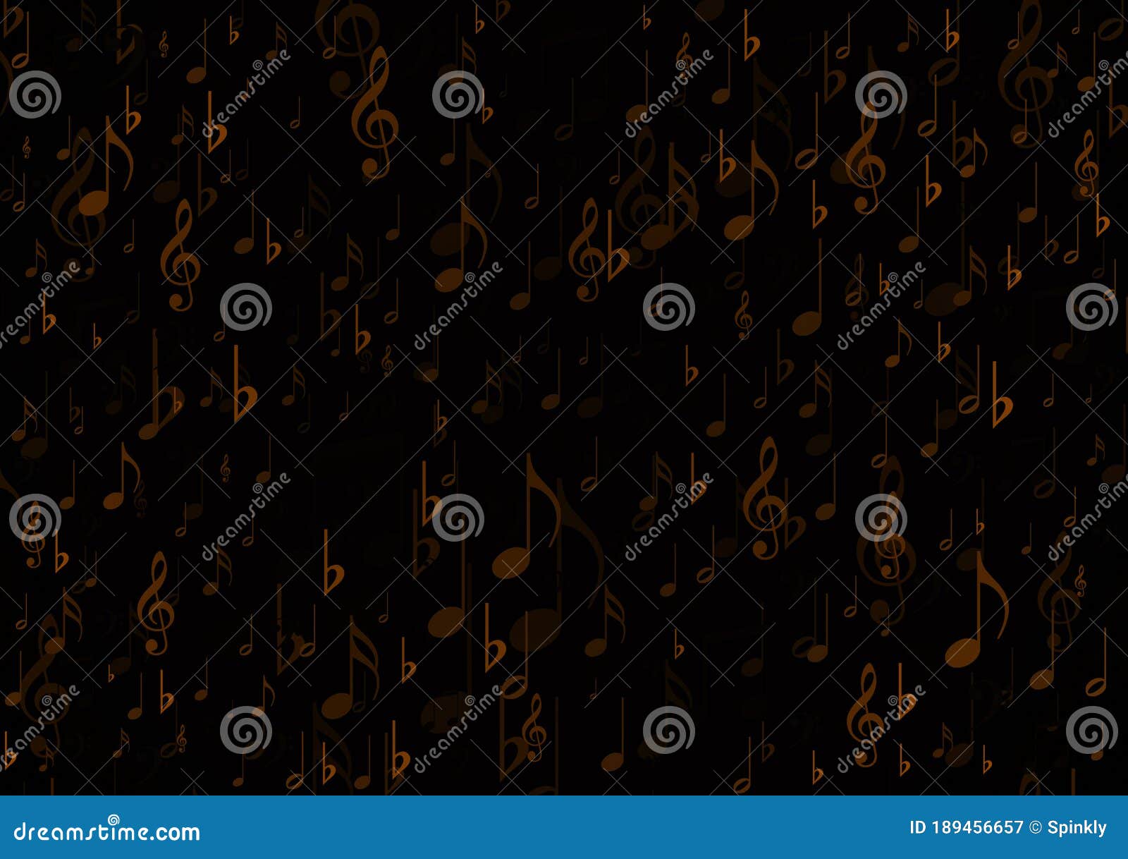 Music Notes Random Pattern Background for Wallpapers Stock Image ...