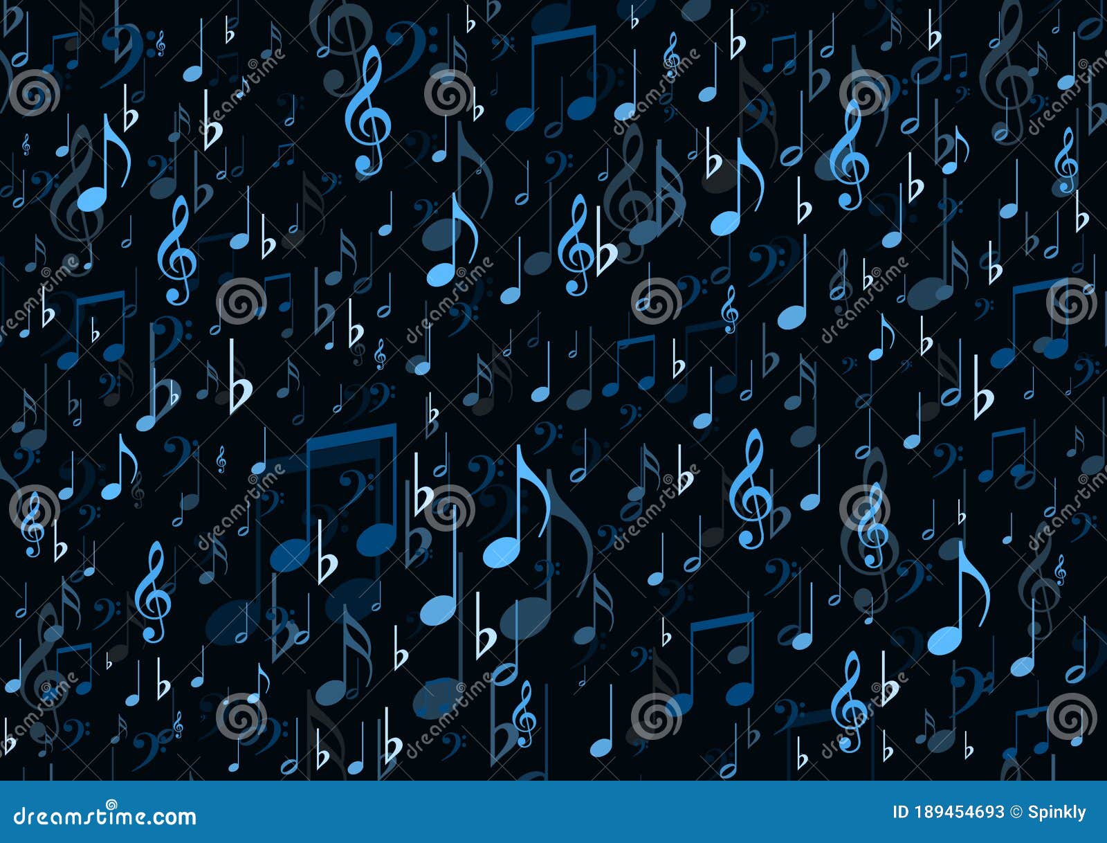 Music Notes Random Pattern Background for Wallpapers Stock Image ...