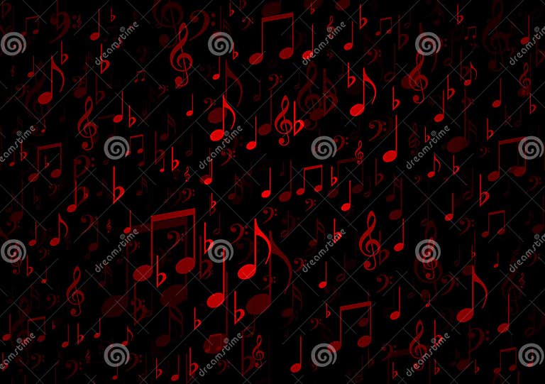 Music Notes Random Pattern Background for Wallpapers Stock Illustration ...