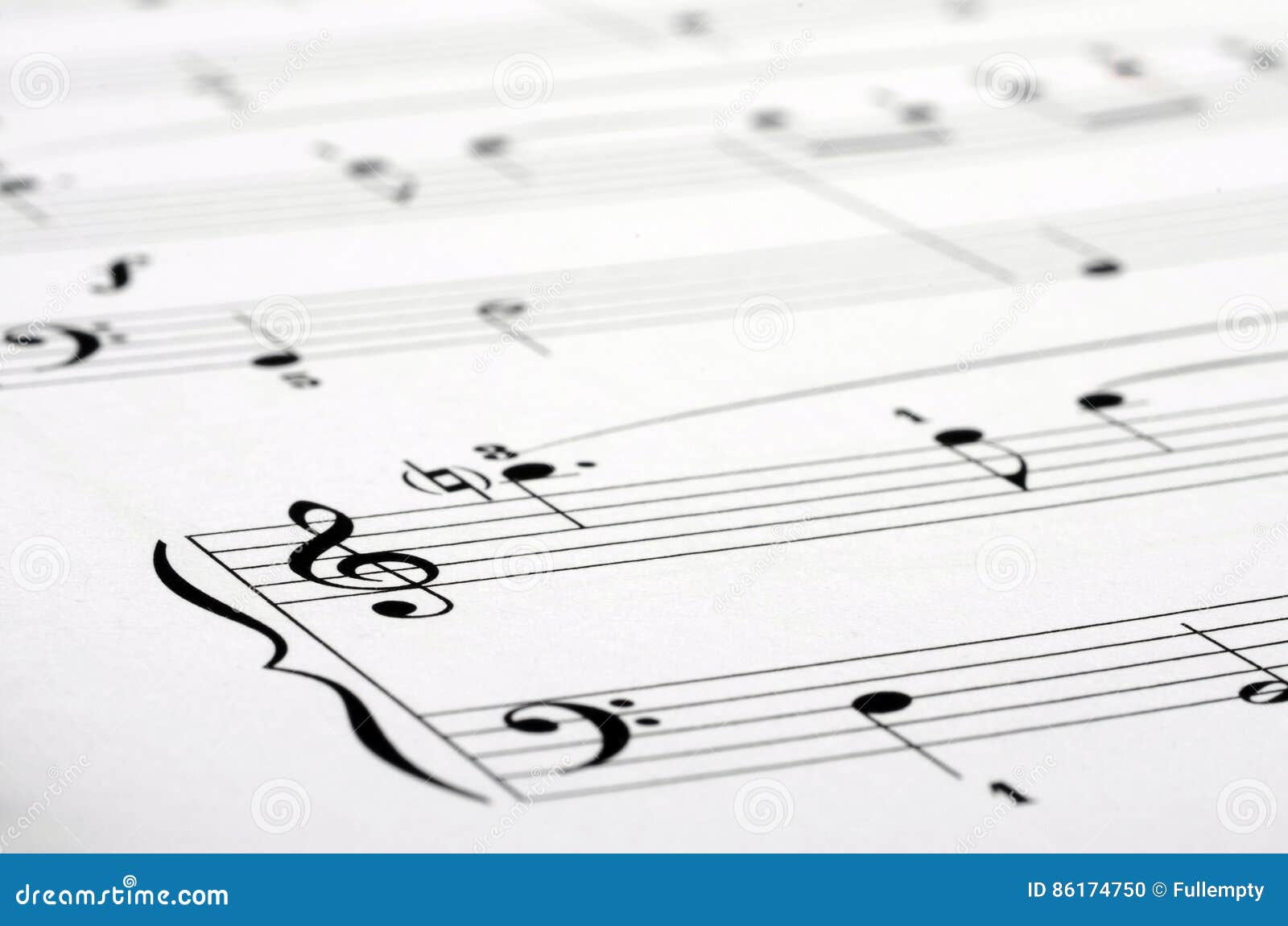 Music Notes Score Background Stock Photo - Image of score, note: 86174750