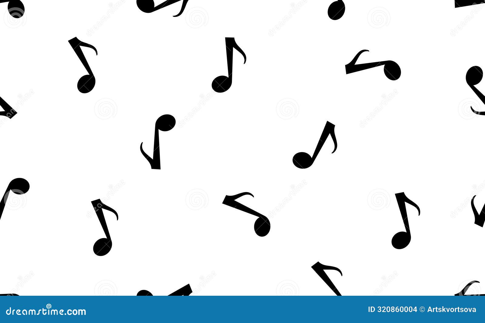 Music Notes Seamless Pattern Backdrop, Music Note Background, Seamless ...