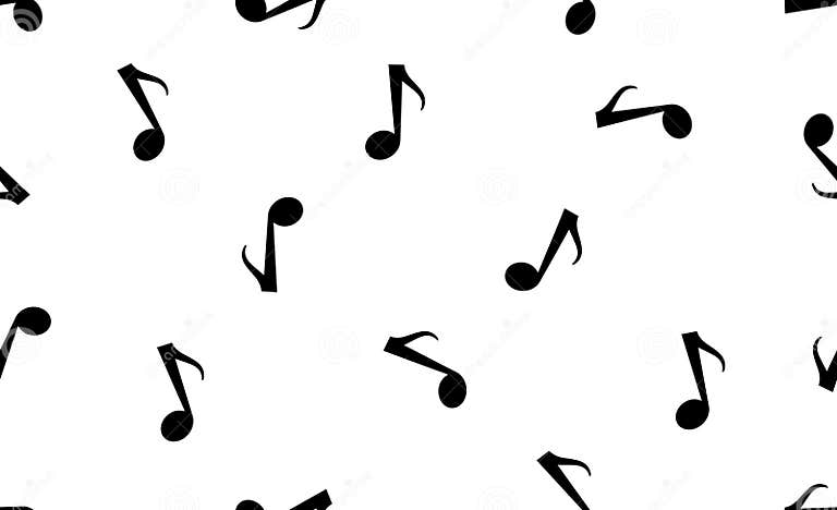 Music Notes Seamless Pattern Backdrop, Music Note Background, Seamless ...