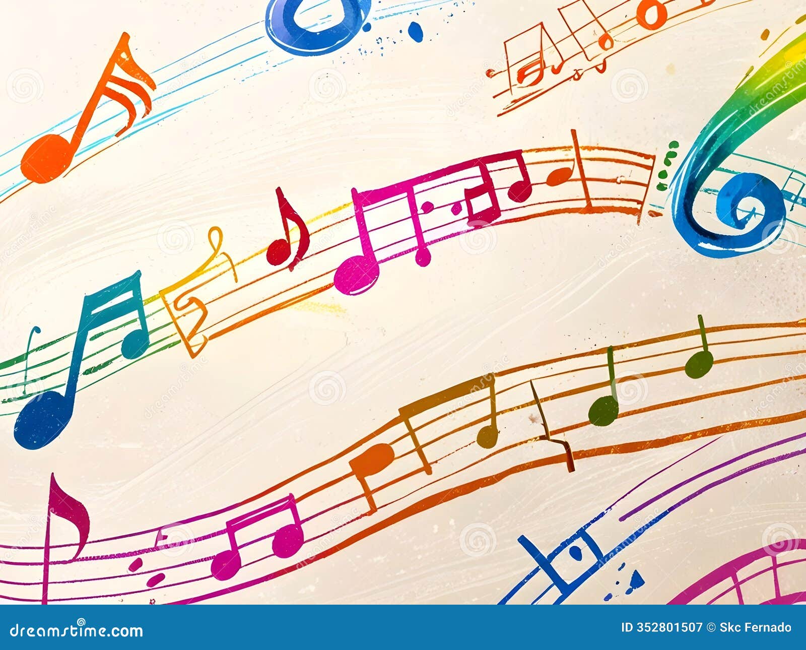 Music Notes Seamless Pattern in Vector Format Stock Illustration ...