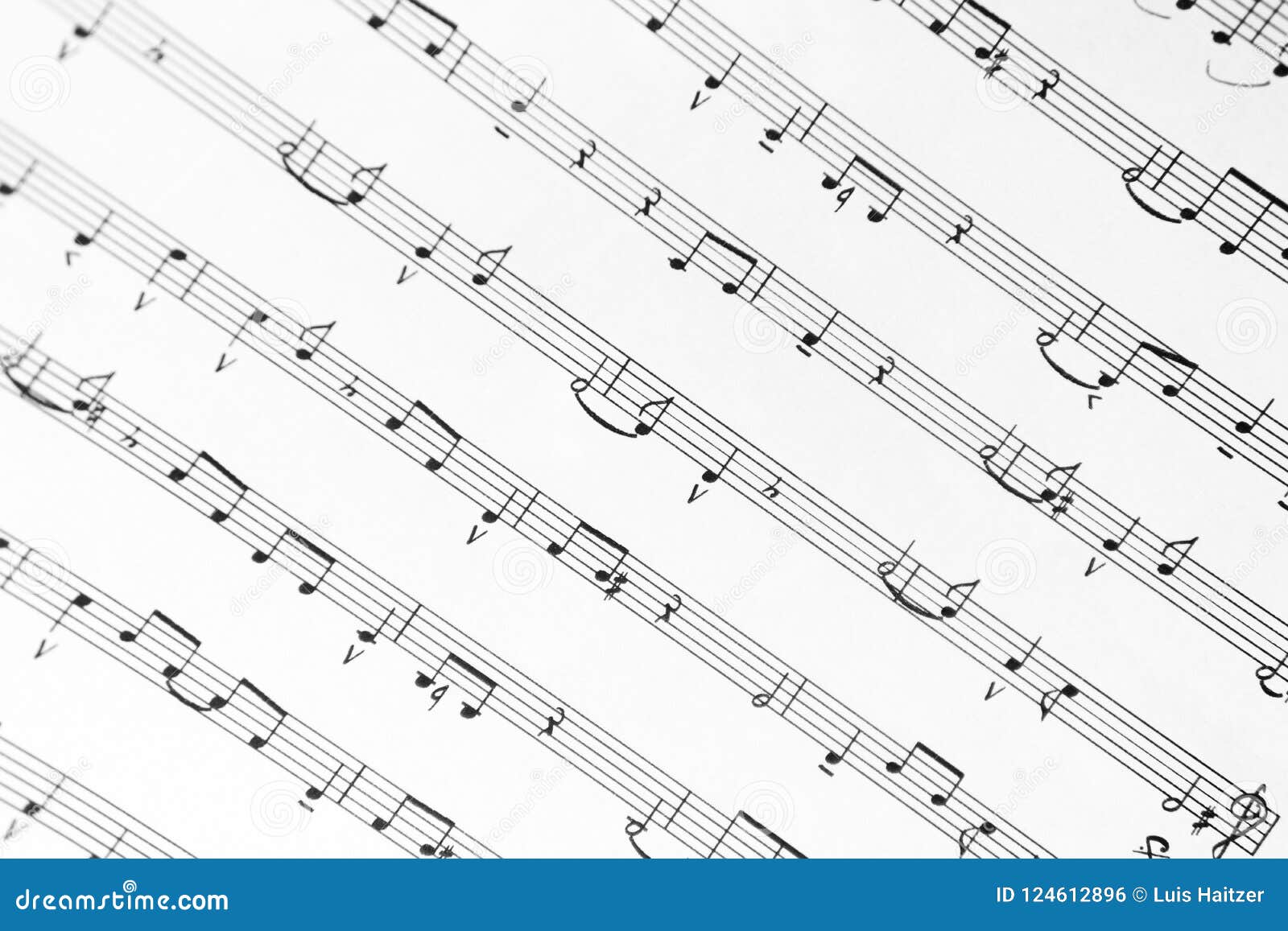 Music notes sheets stock photo. Image of sepia, printout - 124612896