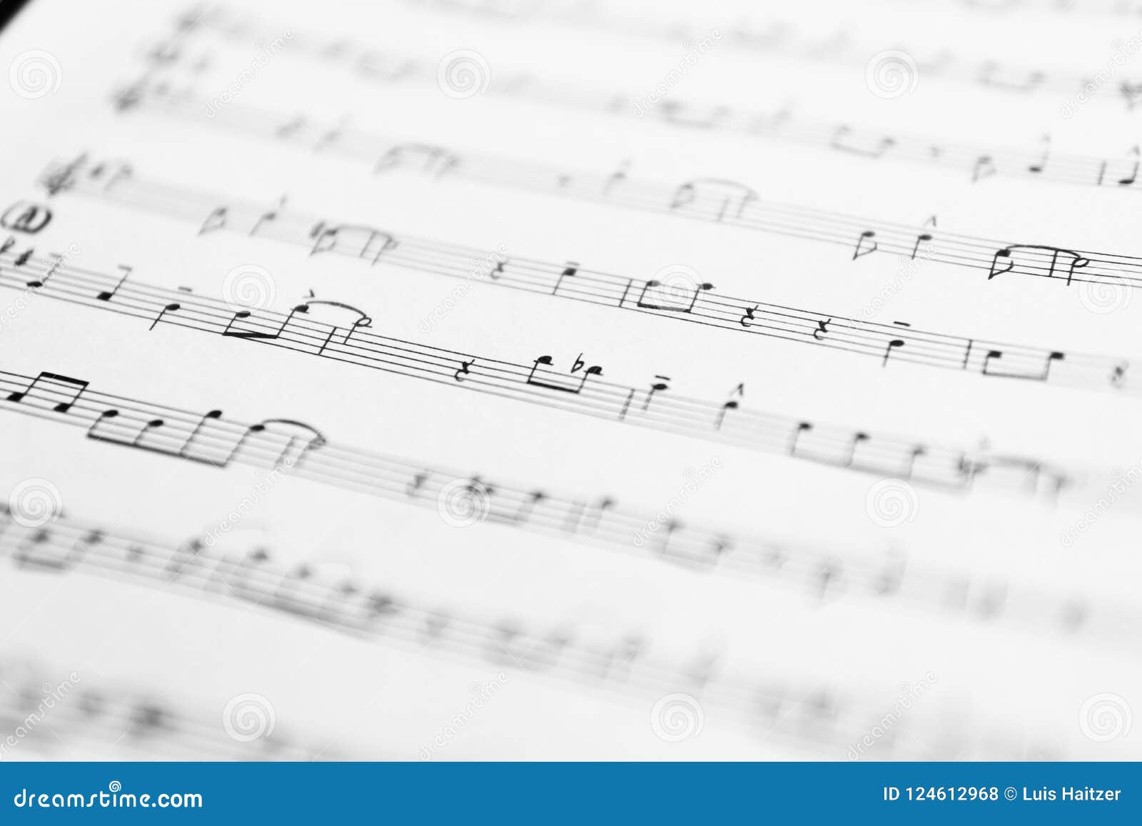 Music notes sheets stock photo. Image of piano, sepia - 124612968